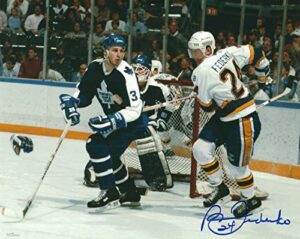 autographed bernie federko 8x10 st. louis blues photo