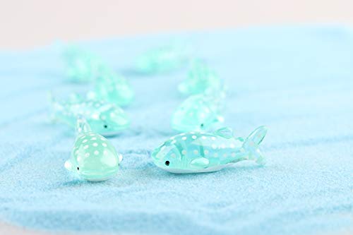 Exasinine 30 Pcs Whale Miniature Figurines DIY Accessories Kit Decoration Set for Fairy Garden Succulent Planter Moss Landscape DIY Terrarium Home Décor