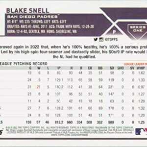 2023 Topps #208 Blake Snell NM-MT San Diego Padres Baseball Trading Card