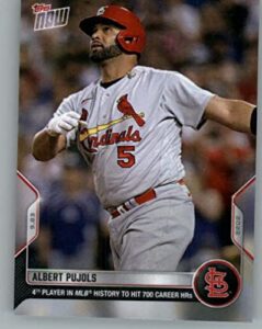 2022 topps now #951 albert pujols (700 hrs) mlb baseball trading card st. louis cardinals