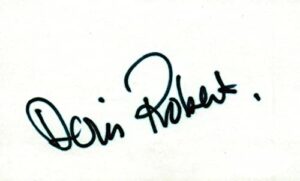 doris roberts signed 3×5 index card with jsa coa