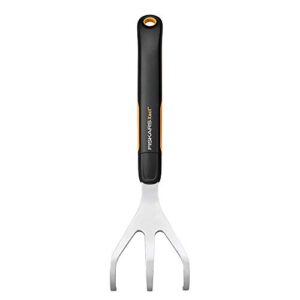 Fiskars 315510-1001 Xact Hand Garden Cultivator, Black/Slivler