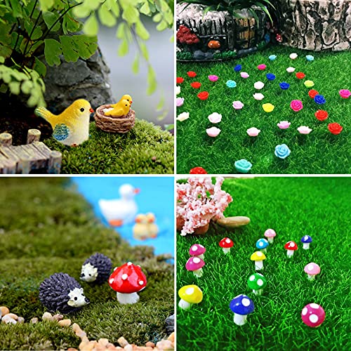 54 Miniature Fairy Garden Decorations, Including Miniature Fairy Garden Houses, Animals, Miniature Statues, Micro Landscape Decoration Kits, DIY Doll House Decoration Kits, Flower Pot Decorations