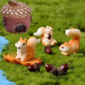 54 Miniature Fairy Garden Decorations, Including Miniature Fairy Garden Houses, Animals, Miniature Statues, Micro Landscape Decoration Kits, DIY Doll House Decoration Kits, Flower Pot Decorations