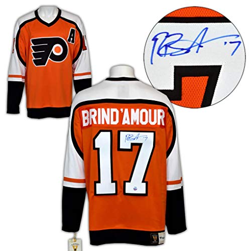 Rod Brind'Amour Philadelphia Flyers Signed Retro Fanatics Jersey - Autographed NHL Jerseys