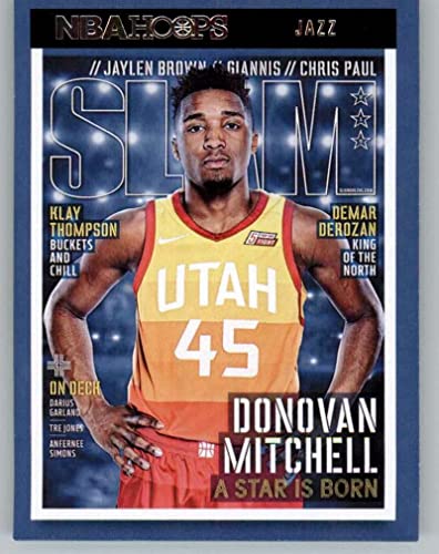 2021-22 Panini Hoops SLAM #15 Donovan Mitchell Utah Jazz NBA Basketball Trading Card