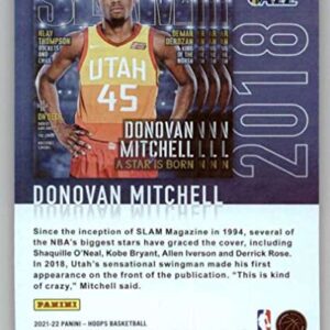 2021-22 Panini Hoops SLAM #15 Donovan Mitchell Utah Jazz NBA Basketball Trading Card