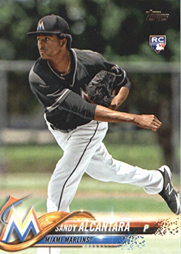 2018 Topps Series 2#594 Sandy Alcantara Miami Marlins Rookie Baseball Card - GOTBASEBALLCARDS