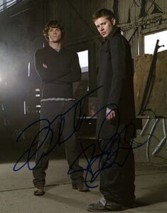 supernatural (jensen ackles & jared padalecki) 8×10 cast photo signed in-person