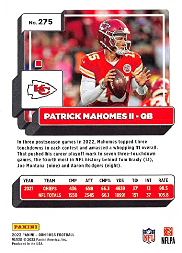 2022 Panini Donruss #275 Patrick Mahomes