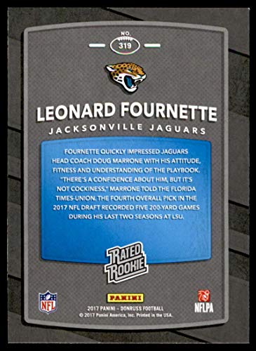 Football NFL 2017 Donruss #319 Leonard Fournette Rated Rookie Jaguars