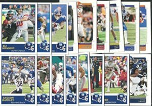 2019 panini score (17) card new york giants team set w/drafted rookies eli manning saquon barkley