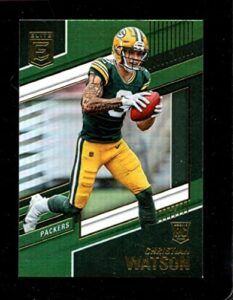 2022 donruss elite green #152 christian watson nmmt (rc) packers