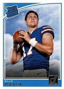 2018 donruss football #304 josh allen rc rookie card buffalo bills rated rookie official nfl trading card