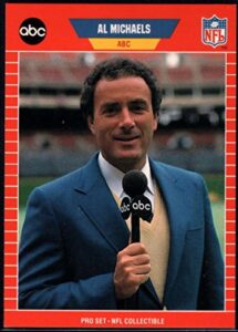 football nfl 1989 pro set announcers #3 al michaels