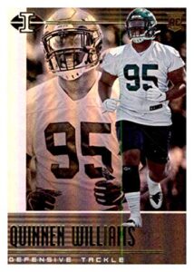 2019 panini illusions #61 quinnen williams new york jets football card