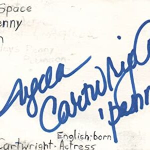 Angela Cartwright English Born Actress Lost In Space Signed Index Card JSA COA