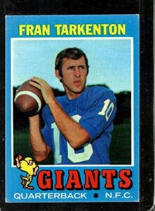 football nfl 1971 topps #120 fran tarkenton ex ny giants