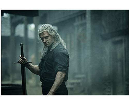 The Witcher Henry Cavill as Geralt of Rivia Looking Serious in Street 8 x 10 Inch Photo