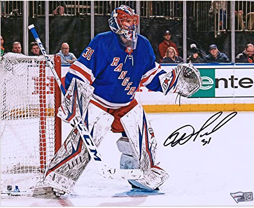 Igor Shesterkin New York Rangers Autographed 8" x 10" NHL Debut Photograph - Autographed NHL Photos