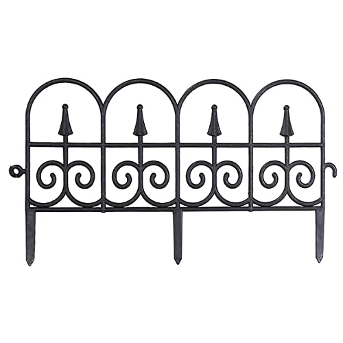 Garden Fence, 10 Pack Decorative No Dig Fencing 20ft (L) x 20in (H) Rustproof Landscape Folding Fence Panel Border Decor Picket Flower Edging for Outdoor Patio Yard Landscape