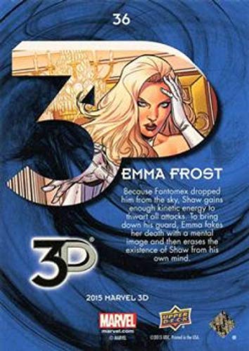 2015 Upper Deck Marvel 3D NonSport Trading Card #36 Emma Frost