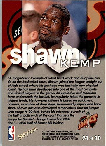 1997-98 Hoops Talkin' Hoops #24 Shawn Kemp NBA Basketball Trading Card