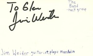 jim weider guitarist mandolin the rock band music signed index card jsa coa