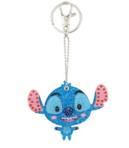 disney parks keychain – lilo & stitch experiment 626 jeweled – pocket mirror