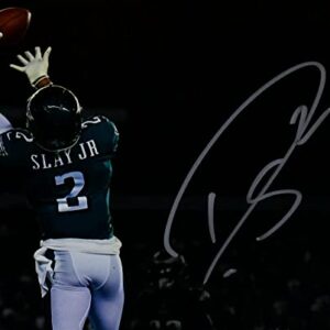 Darius Slay Autographed Eagles 8x10 Spotlight Photo - Beckett W Hologram Silver