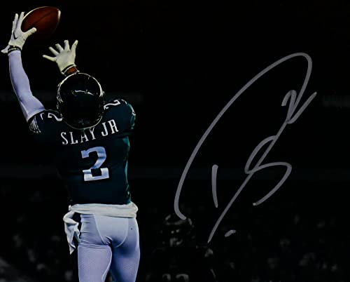 Darius Slay Autographed Eagles 8x10 Spotlight Photo - Beckett W Hologram Silver