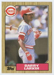 1987 topps #648 barry larkin rookie card reds