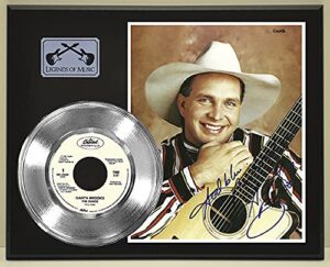 garth brooks the dance reproduction signed silver record display wood plaque