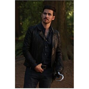 once upon a time colin o’donoghue as captain killian hook jones standing hand resting at middle 8 x 10 inch photo