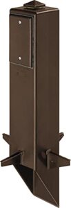 arlington industries gp19br-1 gard-n-post outdoor landscape lighting garden post, 19-inch, bronze