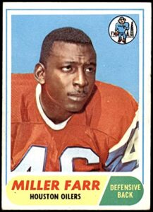 1968 topps # 172 miller farr houston oilers (football card) vg/ex oilers wichita st