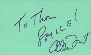 allen funt director producer writer tv autographed signed index card jsa coa