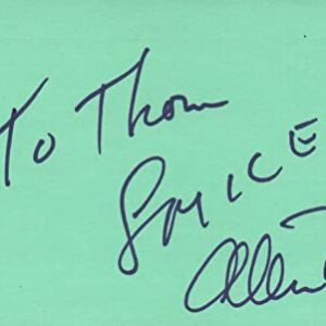 Allen Funt Director Producer Writer TV Autographed Signed Index Card JSA COA