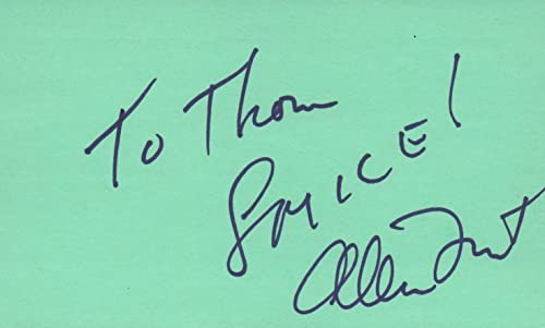 Allen Funt Director Producer Writer TV Autographed Signed Index Card JSA COA