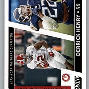 2021 Score Collegiate Champions #4 Derrick Henry Alabama Crimson Tide/Tennessee Titans NFL Football Trading Card