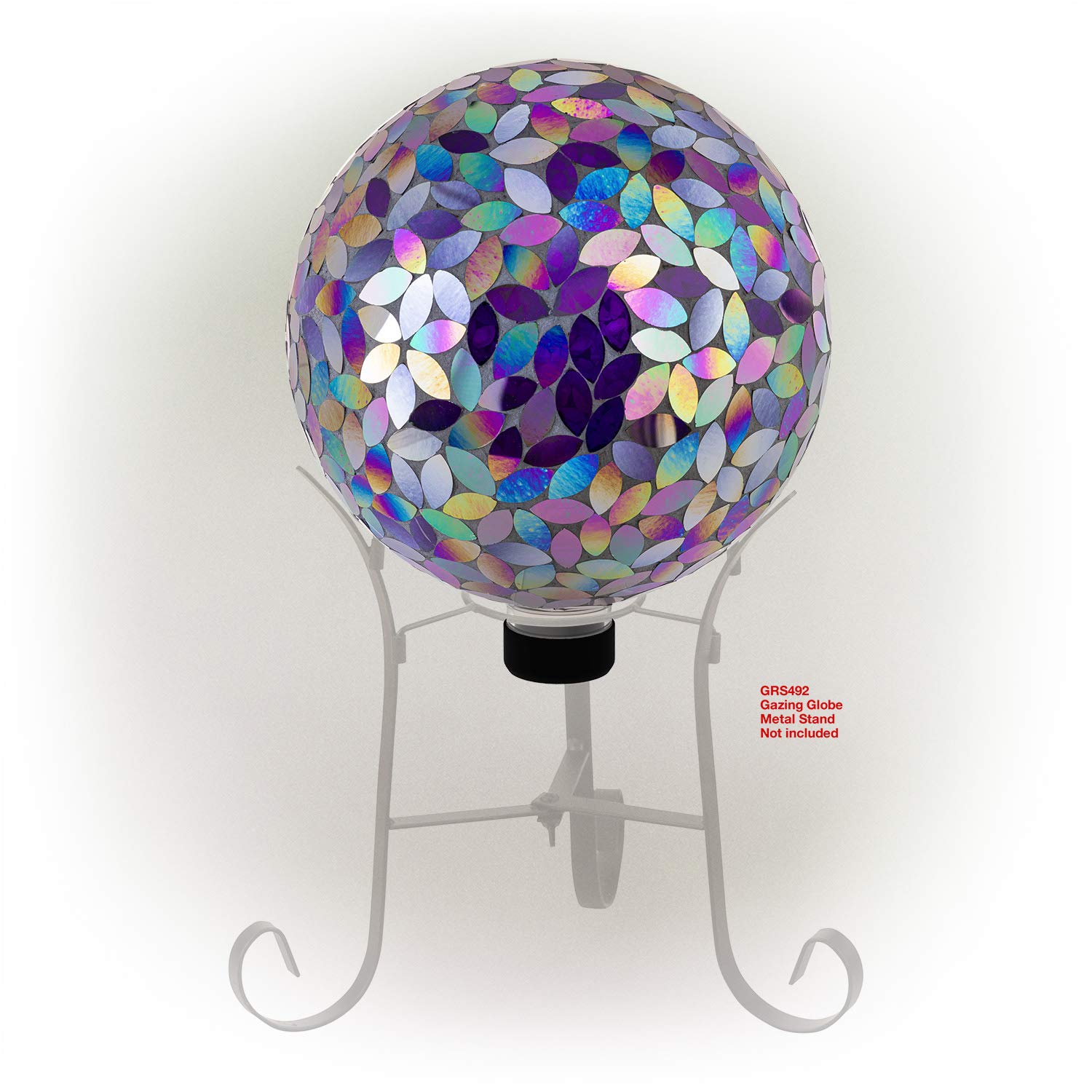 Alpine Corporation GRS122 Gazing Globe, 10"L x 10"W x 12"H, Purple