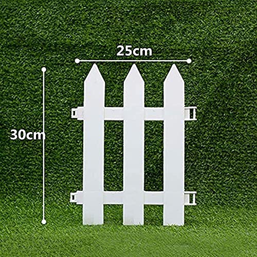 White Christmas Tree Fence 4 pcs 9.8x11.8 Inch Christmas Tree Gate for Dogs Cats Wedding Party Decoration Indoor Garden Border Grass Lawn Edge Fence(39.4 inch Total)