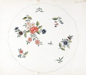 an original design for a porcelain plate