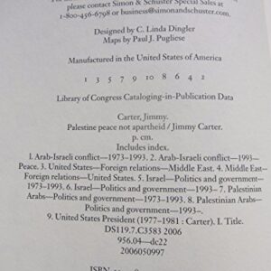 President Jimmy Carter signed Book Palestine Peace Not Apartheid 1st Prt PSA/DNA