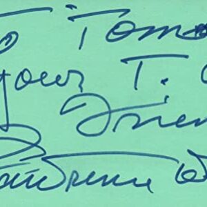 Lawrence Welk Singer Bandleader 1976 Music Autographed Signed Index Card JSA COA