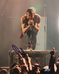 chester bennington of linkin park reprint signed 11×14 poster photo #2 rp