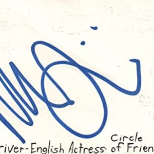 Minnie Driver English Actress Movie Autographed Signed Index Card JSA COA