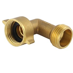 HQMPC Garden Hose Elbow Connector 90 Degree Brass Hose Elbow (2Pcs)+ Extra 4 Pressure Washers