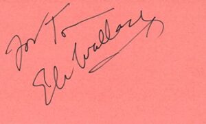 elli wallach actor tv movie autographed signed index card jsa coa