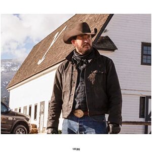 cole hauser (rip) in yellowstone (tv show 2018-) standing next to farm house 8 inch by 10 inch photograph, bg